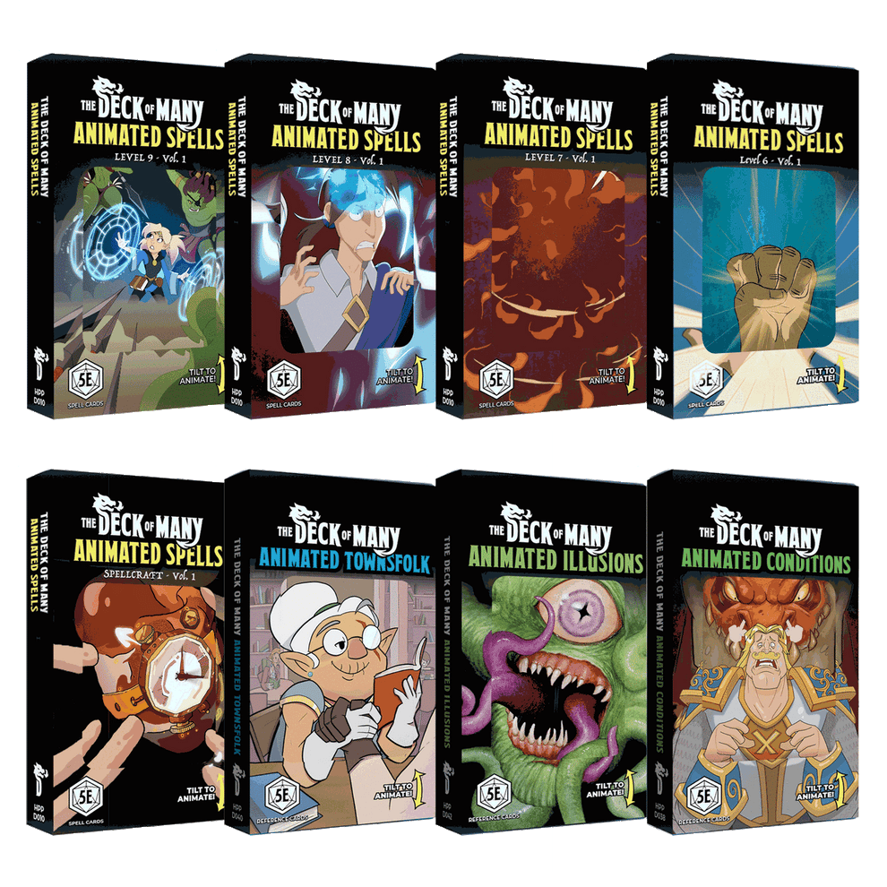 Bundle: Animated Spells Level 6-9, Conditions, Illusions, Townsfolk ...