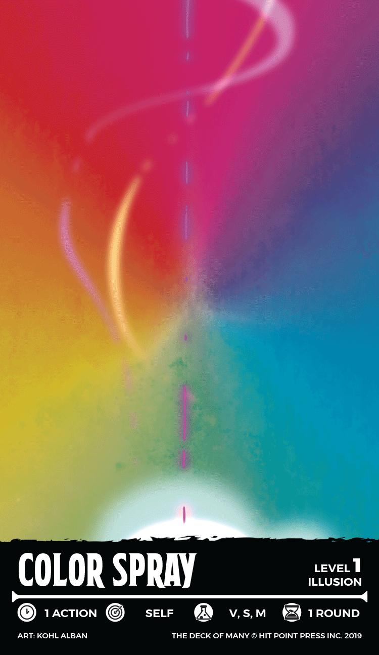 The Deck of Many Animated Spells: Level 1, A-F - Hit Point Press