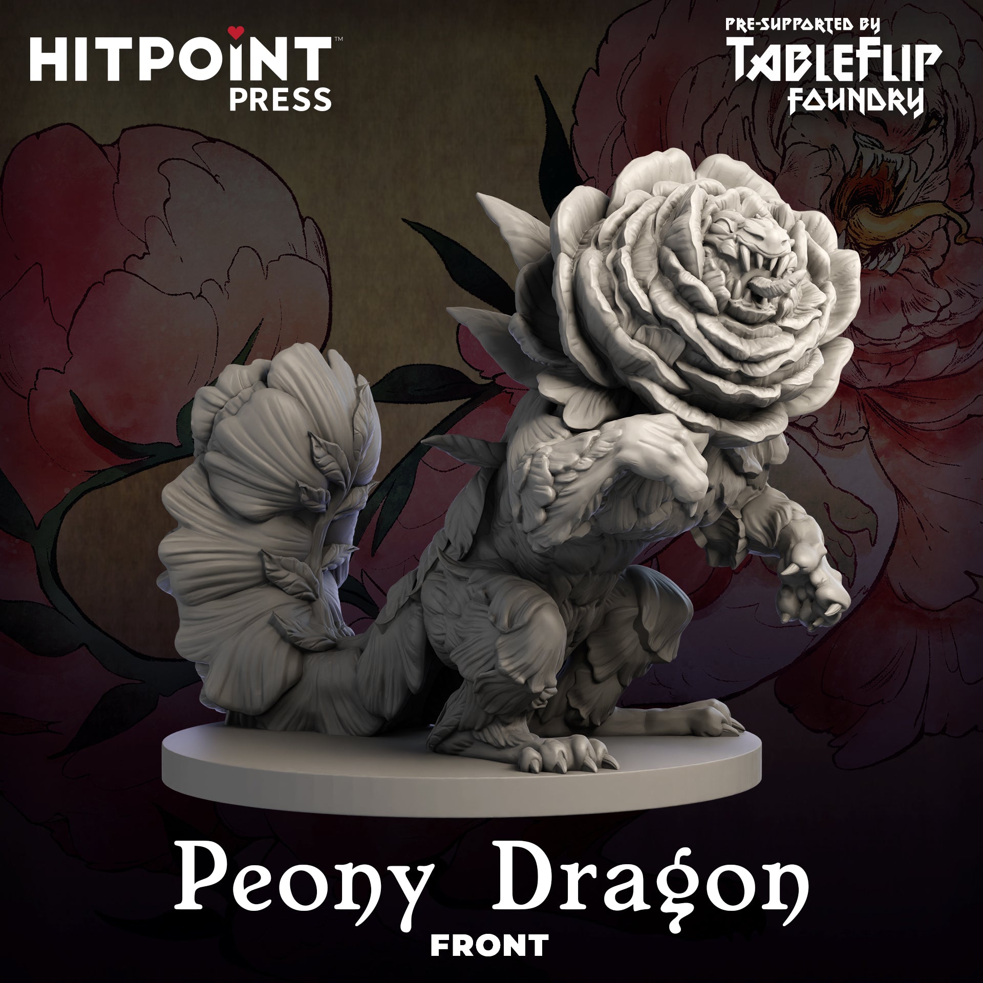 Field Guide To Floral Dragons: Peony Dragon - (Digital Miniature STL f ...
