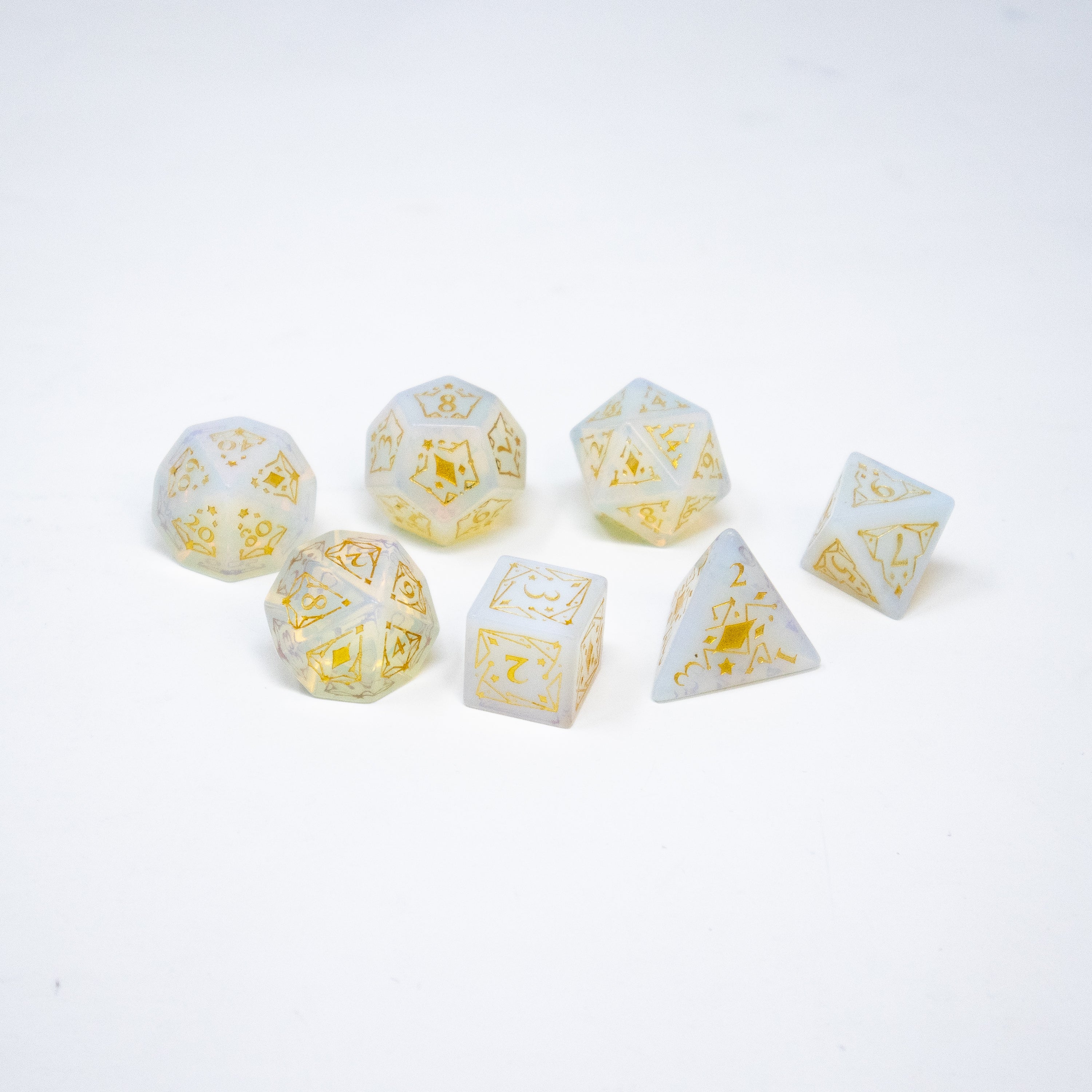 Hexbound: A Witchy Supplement - 5e D&D - Opaline Dice Set – Hit Point Press