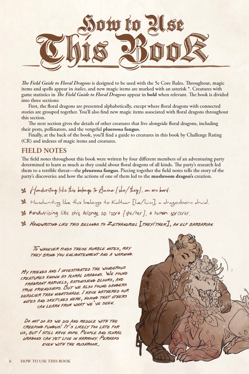 The Field Guide to Floral Dragons: Book 1 (PDF) – Hit Point Press