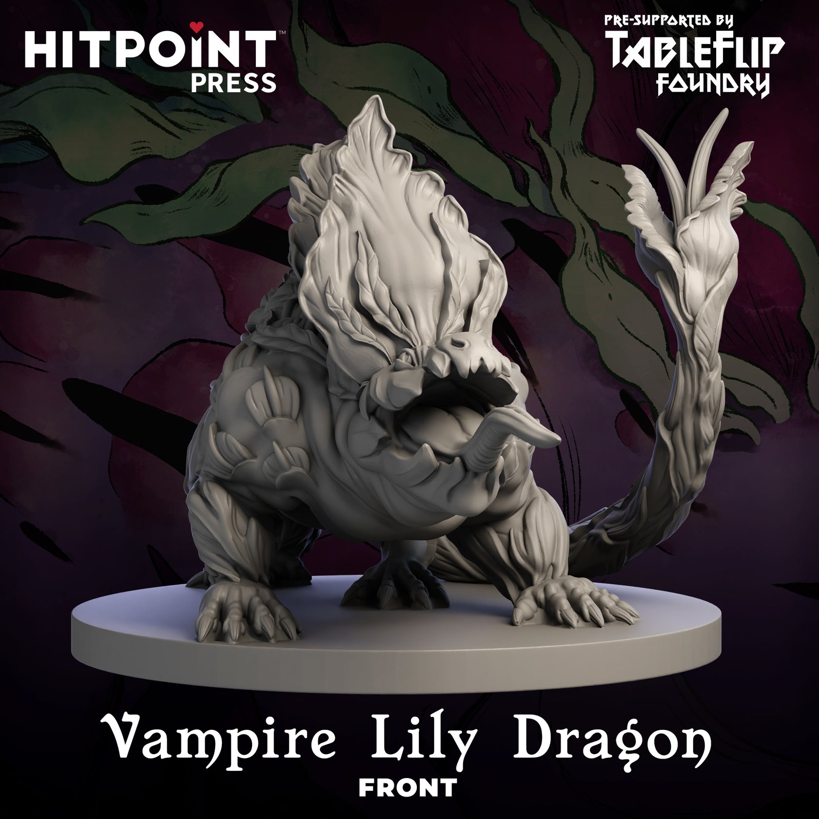 Field Guide To Floral Dragons: Vampire Lily Dragon - (Digital Miniatur – Hit Point Press