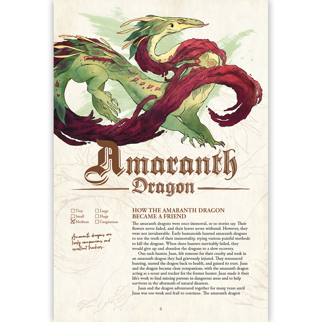 The Field Guide to Floral Dragons: Book 1 (PDF) – Hit Point Press