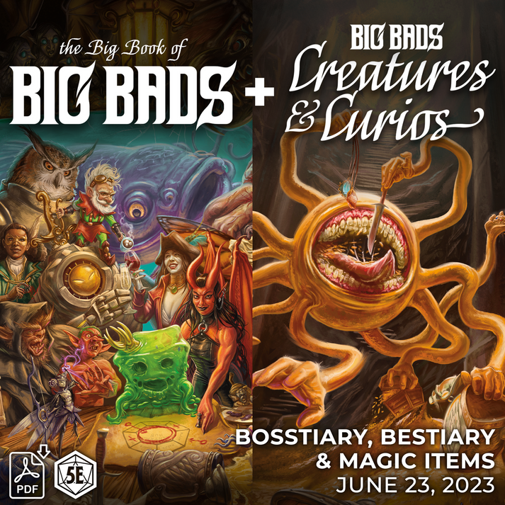 BUNDLE: The Big Book of Big Bads + Creatures & Curios (PDF) – Hit Point ...